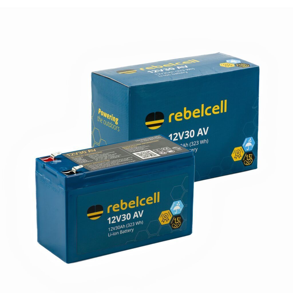 Lithium accu 12V30Ah AV | Rebelcell | Powering the outdoors