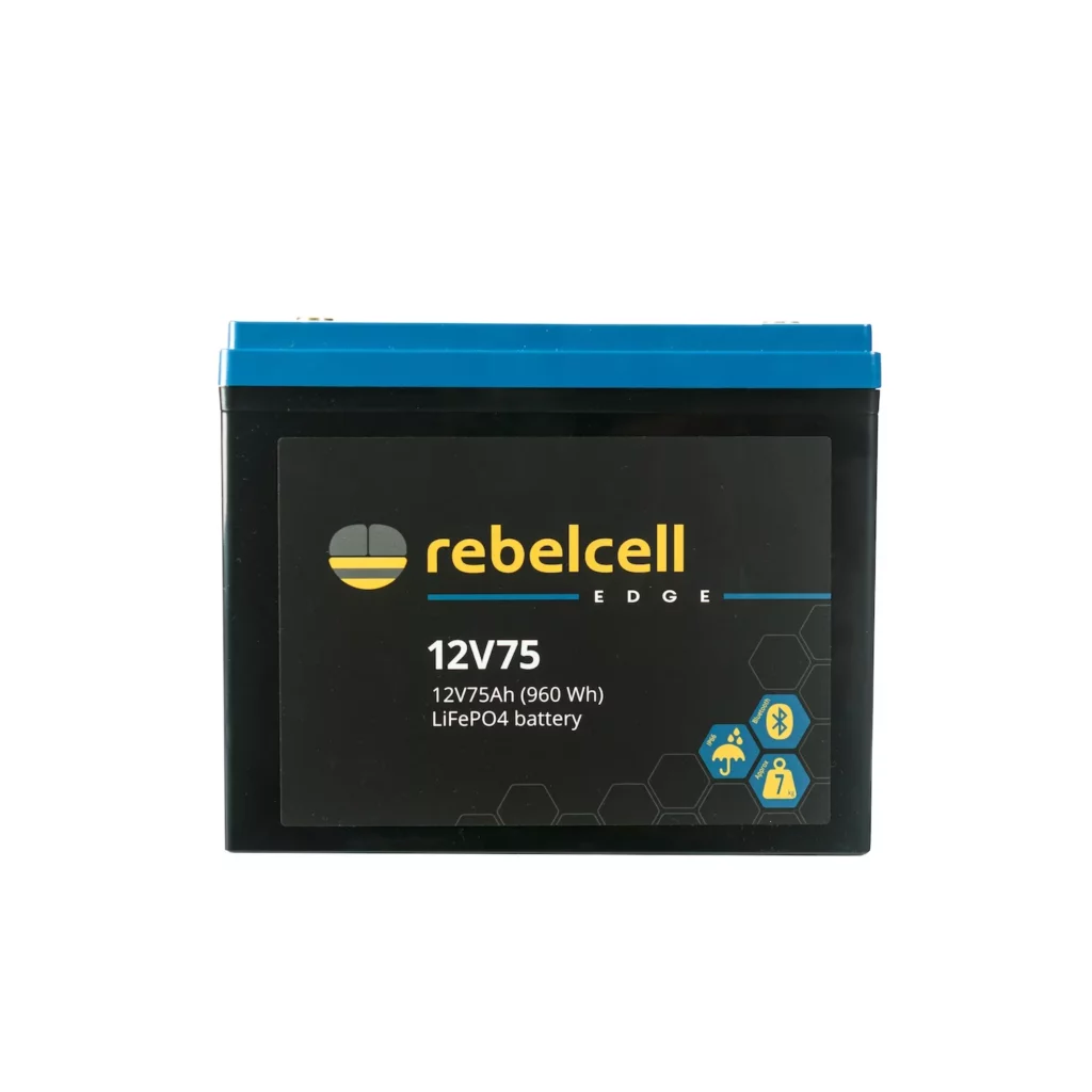 12V75 EDGE LiFePO4 battery | Rebelcell | Powering the outdoors