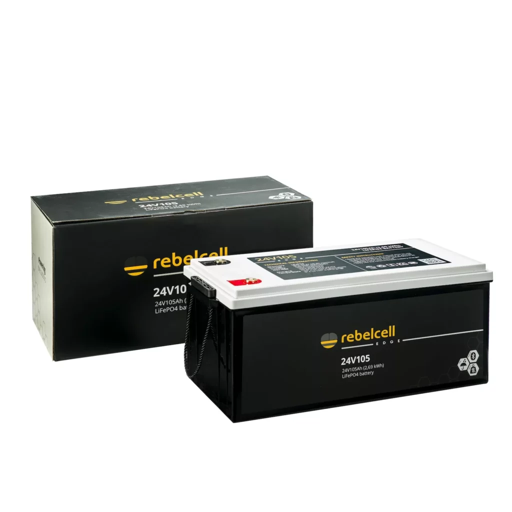24V105 EDGE LiFePO4 battery | Rebelcell | Powering the outdoors