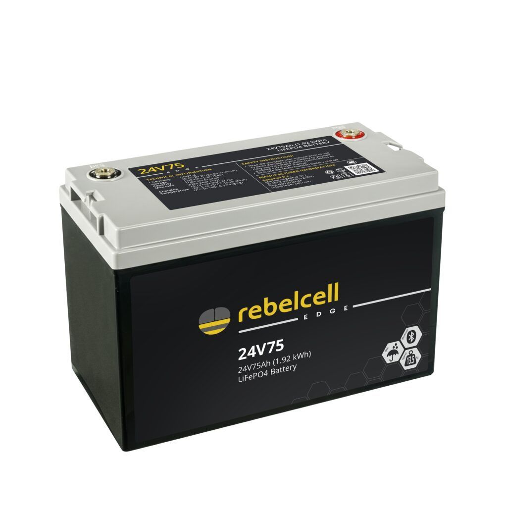 24V75 EDGE LiFePO4 battery | Rebelcell | Powering the outdoors